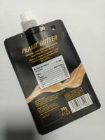 China 0.15MM Thickness Brown Mylar 90g Aluminum Foil Spout Pouch for Fruit Puree Packaging for sale