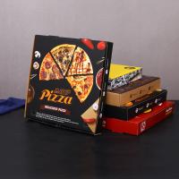 China Slotted Boxes 9 Inch Corrugated Disposable Paper Lunch Box for Baking and Takeaway for sale