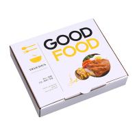 China Slotted Boxes 9 Inch Corrugated Disposable Paper Lunch Box for Baking and Takeaway for sale