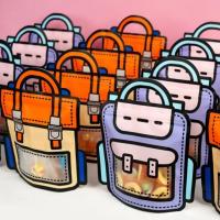 China Window Opening Self-Sealing Bag for Cute Cartoon Shaped Packaging of Snacks and Candy for sale
