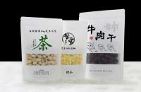 China Kraft Paper Bags With Your Own Design And Window And Heat Seal And Zipper Top for sale