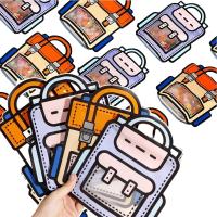 China Customizable and Fun Transparent Cartoon Reusable Backpack Shaped Zipper Plastic Gift Bag for sale