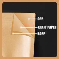 China Disposable Brown/White Kraft Paper Bag for Food Storage Custom Printed Ziplock Package for sale