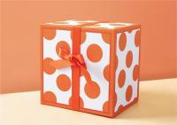 China Embossing Deluxe Square Gift Box With Candy Cover And Flowers Printing for sale