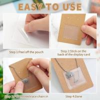 China Self Adhesive Seal Jewelry Display Card 2023 Custom Necklace Earring Card with Logo for sale
