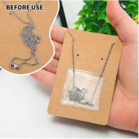 China Self Adhesive Seal Jewelry Display Card 2023 Custom Necklace Earring Card with Logo for sale
