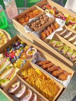 China Customized Take Away Fast Food Package 25*36*8cm for Chemical Pulp and Custom Printing for sale