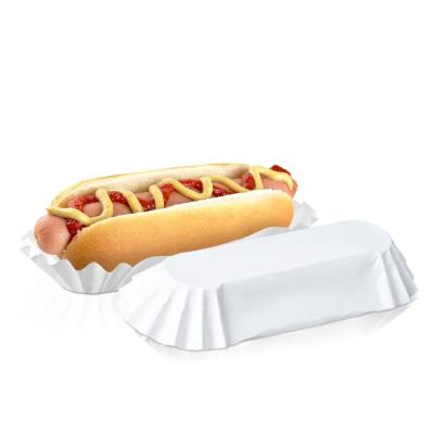 China Disposable Package for 6'' Food White Fluted Sandwiches Hamburgers and More in Aseptic Box for sale