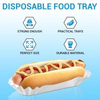 China Disposable Package for 6'' Food White Fluted Sandwiches Hamburgers and More in Aseptic Box for sale