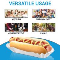 China Disposable Package for 6'' Food White Fluted Sandwiches Hamburgers and More in Aseptic Box for sale