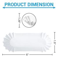 China Disposable Package for 6'' Food White Fluted Sandwiches Hamburgers and More in Aseptic Box for sale