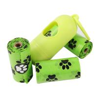 China 2 Rolls for Delivery 15 pcs Degradable Imported Raw Materials PET Dog Cat POP Garbage Bag for sale