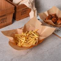 China Straw Pulp Oil Proof Paper for Take Away Food Bakery Pizza Pad Barbecue French Fries for sale