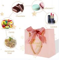 China Clothing Packaging Shopping Bag With Ribbon Handle And Custom Logo for sale