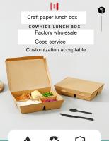 China Personalised Snack Wrap Kraft Paper Fast Food Packaging Boxes Disposable 5 S for sale