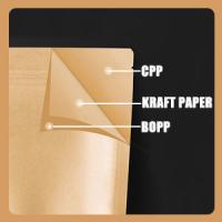 China Kraft Paper Bag with Resealable Lock Seal Zipper and Stand Up Design Transparent Window for sale
