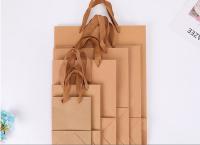 China Gravnre Printing Recyclable Kraft Paper Bag for Household Products Grocery Shopping for sale