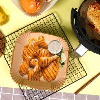 China Single Side Coating Silicone Try Plate Paper for Heat Resistant Greaseproof Air Fryer for sale