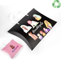 China Custom Paper Bags For Hair Extension Packaging Kraft Pillow Box With Hand Length Handle for sale