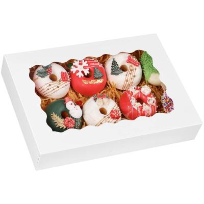 China Customer Specific Requirement Met 12x12x12 Custom Size Cupcake Boxes with Clear Windows for sale