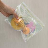 China Durable Double Zip Lock Bag In Plastic Sandwich Zipper PE Resealable Freezer Fruit Storage Bags for sale