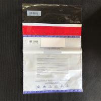 China ISO9001 Certified Cash Security Courier Plastic Bag for Bank Deposit Bag With Valve for sale