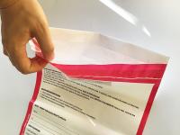 China ISO9001 Certified Cash Security Courier Plastic Bag for Bank Deposit Bag With Valve for sale