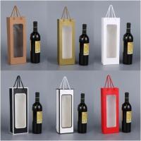 China Custom Luxury Paper Prime Branded Packing Wine Bottle Bags For Whisky Alcohol Gifts for sale