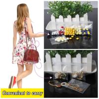 China Small Waterproof Zipper Bag for Jewelry Packaging 2*2/2*3/3*3/3*4 Ziplock Jewelry Bag for sale