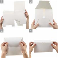 China Christmas Wedding Custom Printing Gift Packing Container Paper Treat Boxes with Lids for sale