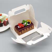 China Customized Kcraft Paper Folding Cake Box With Window Gift Box and ISO9001 Certified for sale