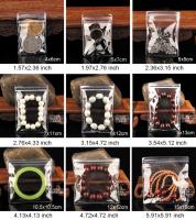 China Zipper Top Sealing Small Jewelry Bags with Custom Logo Thick Clear Plastic Earring Bags for sale