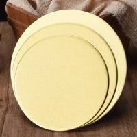 China Golden Cake Boards Cardboard Food Beverage Smooth Cake Drum Round Shape for Cake Shop for sale