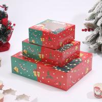 China Customized Baking Food Cookies Dessert Cake Boxes with Window for sale