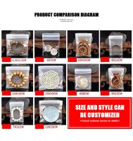 China Custom LDPE Plastic Zipper Bags for Biodegradable Self Sealing Jewelry Packaging for sale