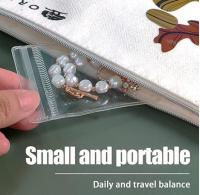 China Custom Printed Logo Plastic Zipper Lock Bag For Jewelry Pouch Necklace Zipper Bag for sale