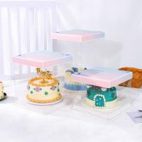 China 4-14 Inch Wedding Cake Packaging with Transparent Window and Self Erecting Boxes for sale