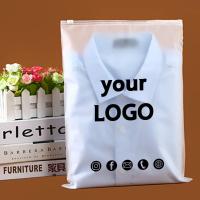 China Eco-friendly Custom Printing Plastic Packaging Transparent PE Frosted Zipper Bag for sale