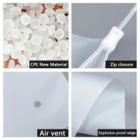 China Eco-friendly Custom Printing Plastic Packaging Transparent PE Frosted Zipper Bag for sale