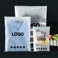 China Eco-friendly Custom Printing Plastic Packaging Transparent PE Frosted Zipper Bag for sale
