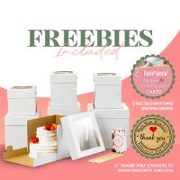 China ISO9001 Certified Custom Cake Boxes for Wedding and Birthday 10x10x5 20x20x8 for sale