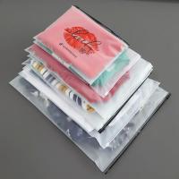 China Eco Friendly Printing Plastic Zip Lock Packaging Bags for Clothes 0.08mm Custom Dusty for sale