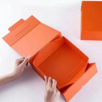 China Flap Custom Matte Black Luxury Foldable Hard Paper Magnetic Closure Gift Box for Gifts for sale