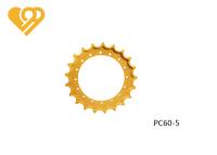 China PC60-5 Yellow Drive Wheel OEM Excavator Undercarriage Assembly  Parts for sale