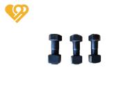 China Heavy Duty Excavator SpareParts Black Bolts And Nuts Grade 12.9 for sale