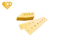 China Cutting Edge D6D/R Bulldozer Blade Yellow Color Dozer Spare Parts Side Cut End Bits for sale