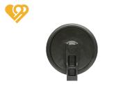 China ZG50Mn Steel Bulldozer Undercarriage Front Idler Assembly Casting Black Color for sale