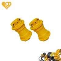 China Double Flange Track Bottom Roller for Komatsu D65 D85 Bulldozers in 50Mn Steel with HRC 40-55 Hardness for sale