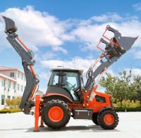 China Diesel Tractor Loader Backhoe 1.2ton Agriculture Tractor Machine 0.1cbm Bucket for sale