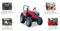 China Compact Tractor 50hp 60hp 70hp 80hp 90hp 100hp Agriculture Tractor for sale